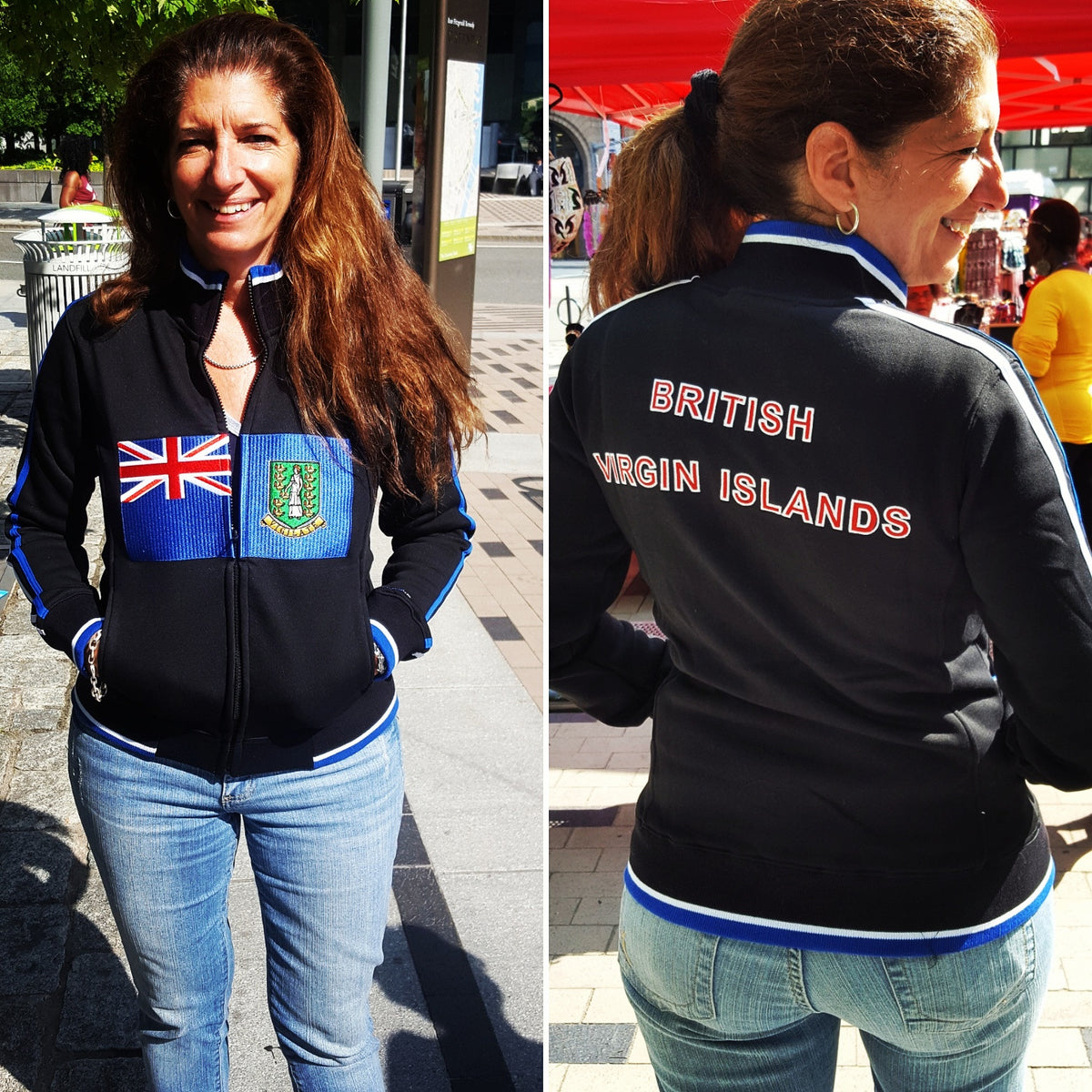 British Virgin Islands BVI Flag Jacket – CARIBBEAN APPAREL™