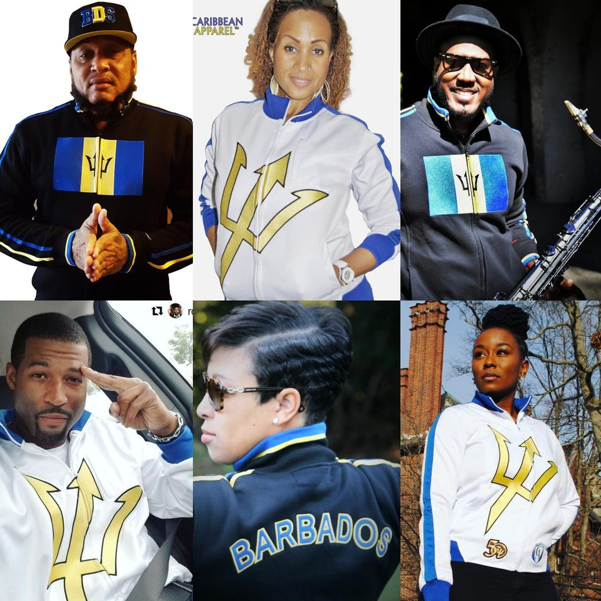 Barbados Flag Jacket – CARIBBEAN APPAREL™